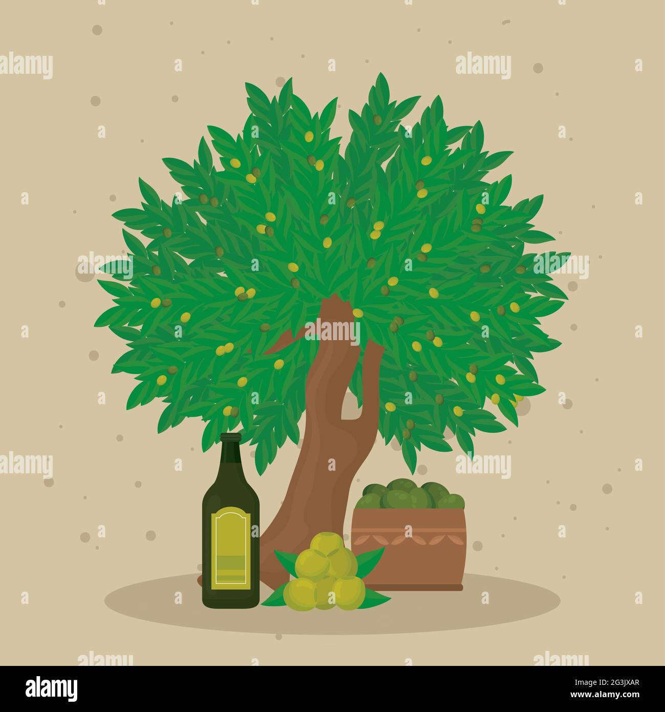 Bottle olive oil wooden Stock Vector Images - Alamy