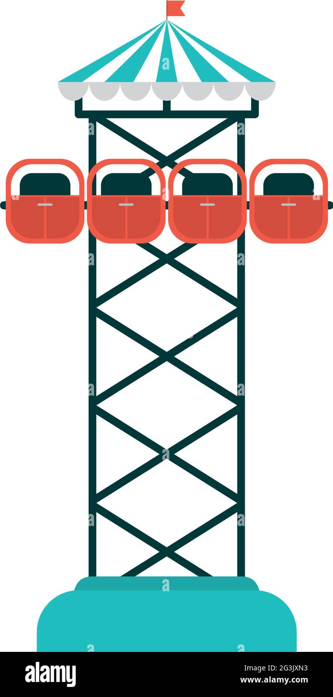 Drop tower Stock Vector Images - Alamy