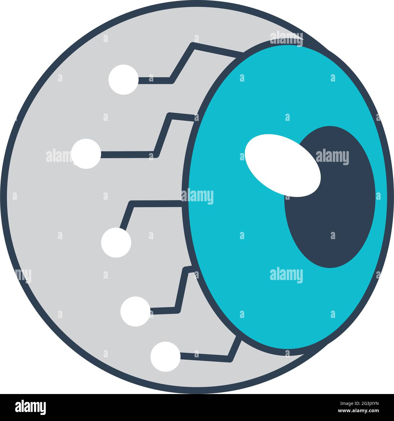 Robotic eye Stock Vector Images - Alamy