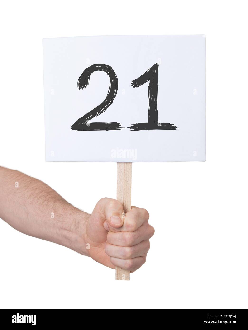 Number 21 Cut Out Stock Images & Pictures - Alamy