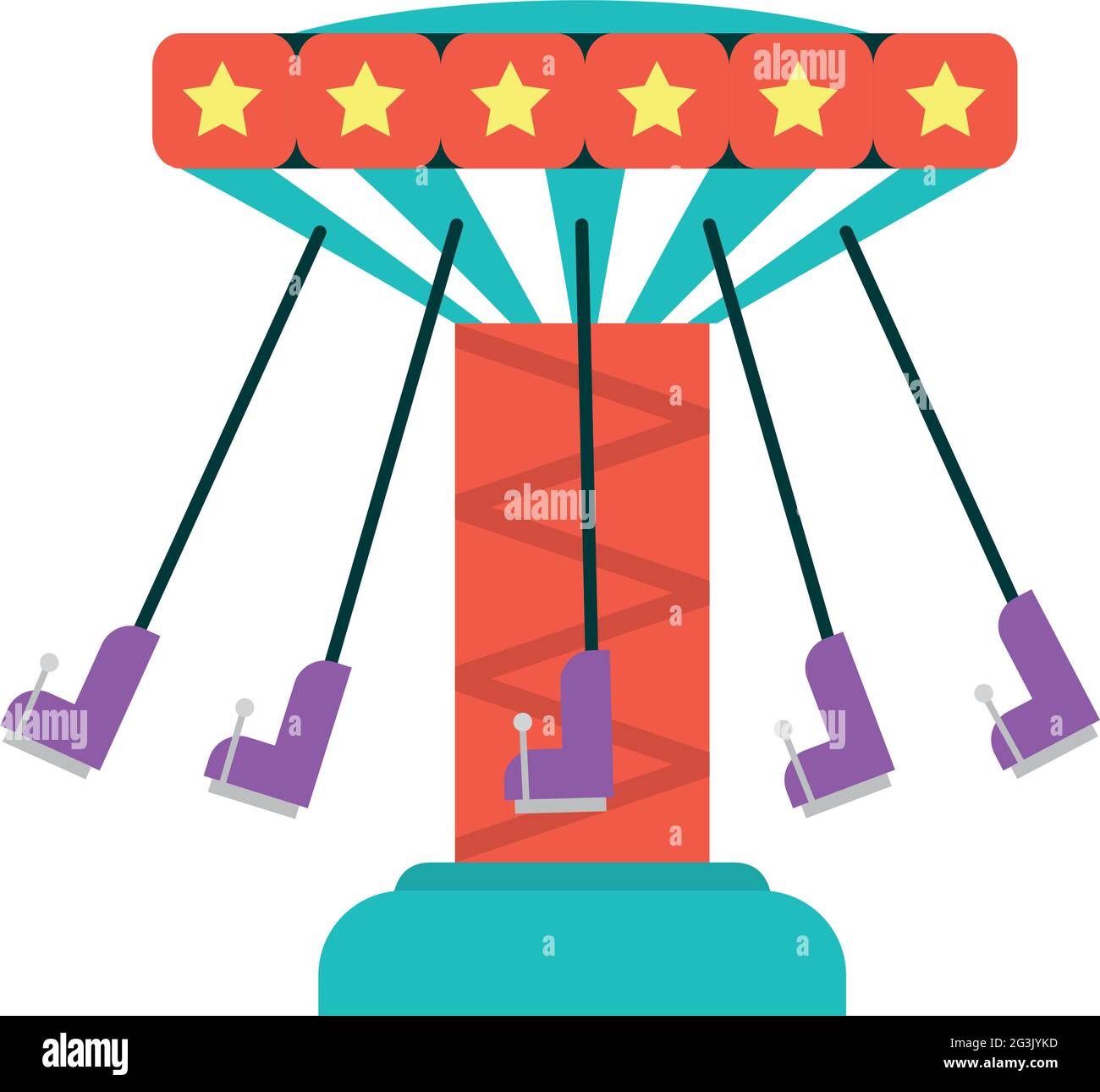 carnival swings on white background Stock Vector Image & Art - Alamy