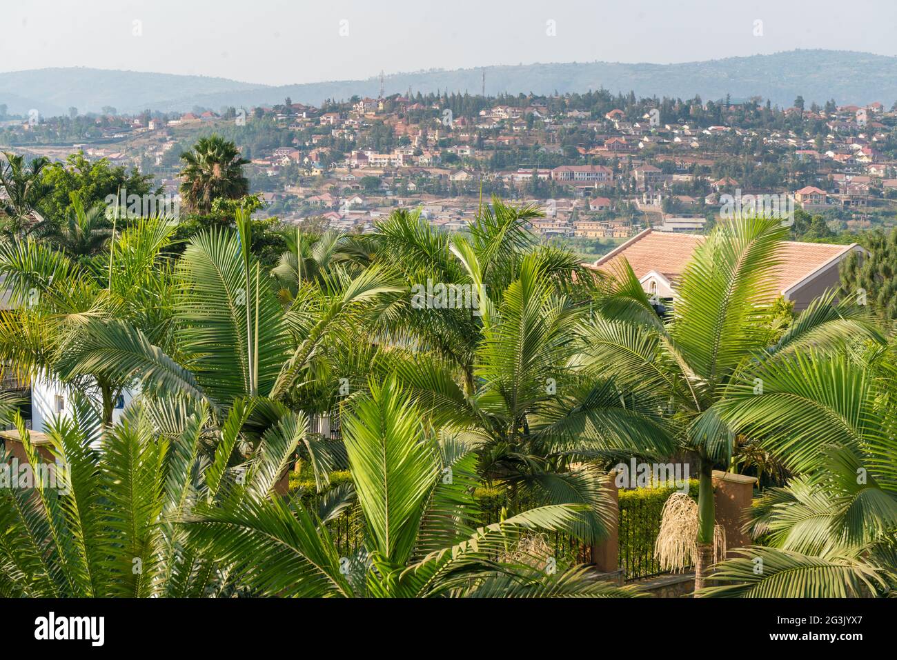Aerial view of Kigali from a distance Stock Photo - Alamy