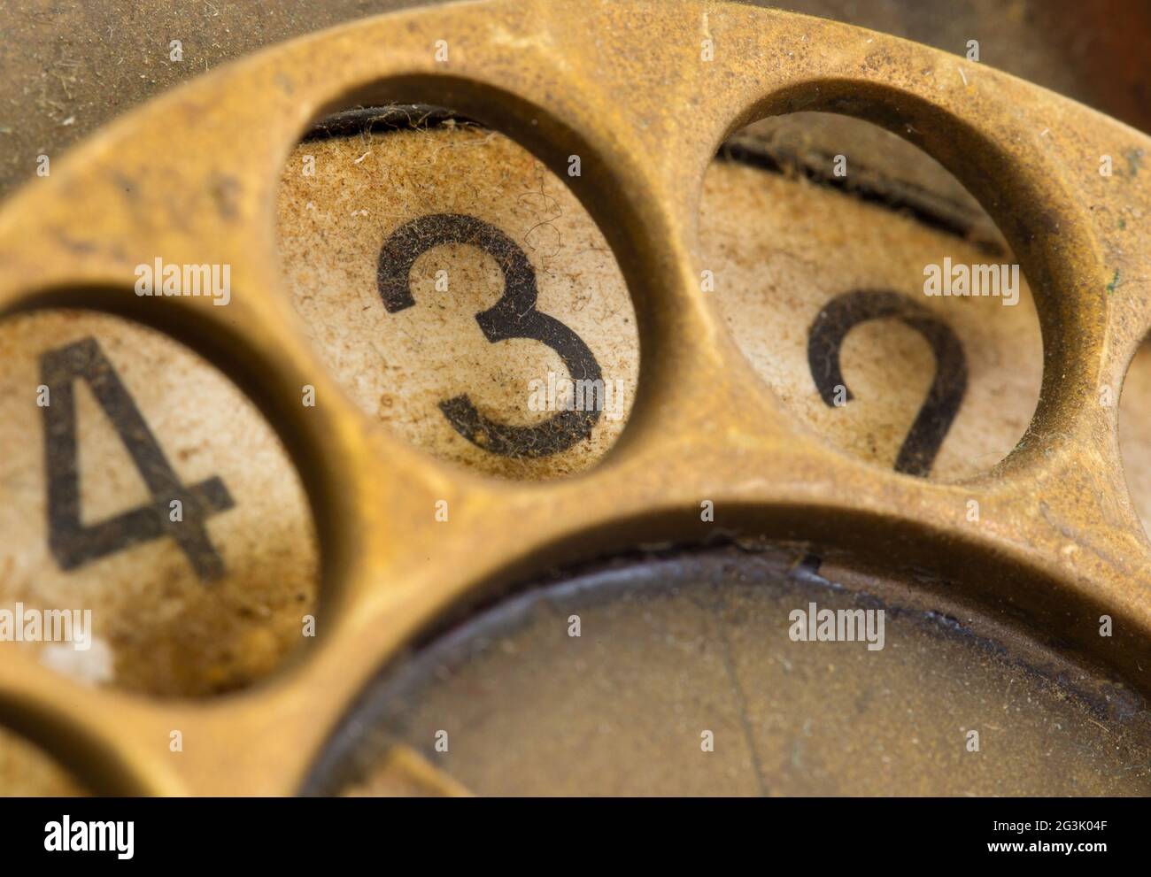Close up of Vintage phone dial - 3 Stock Photo - Alamy