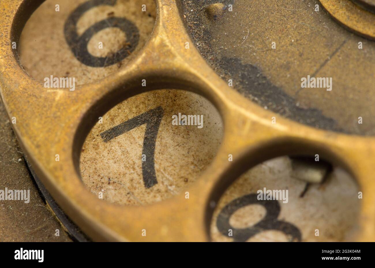 Close up of Vintage phone dial - 7 Stock Photo - Alamy