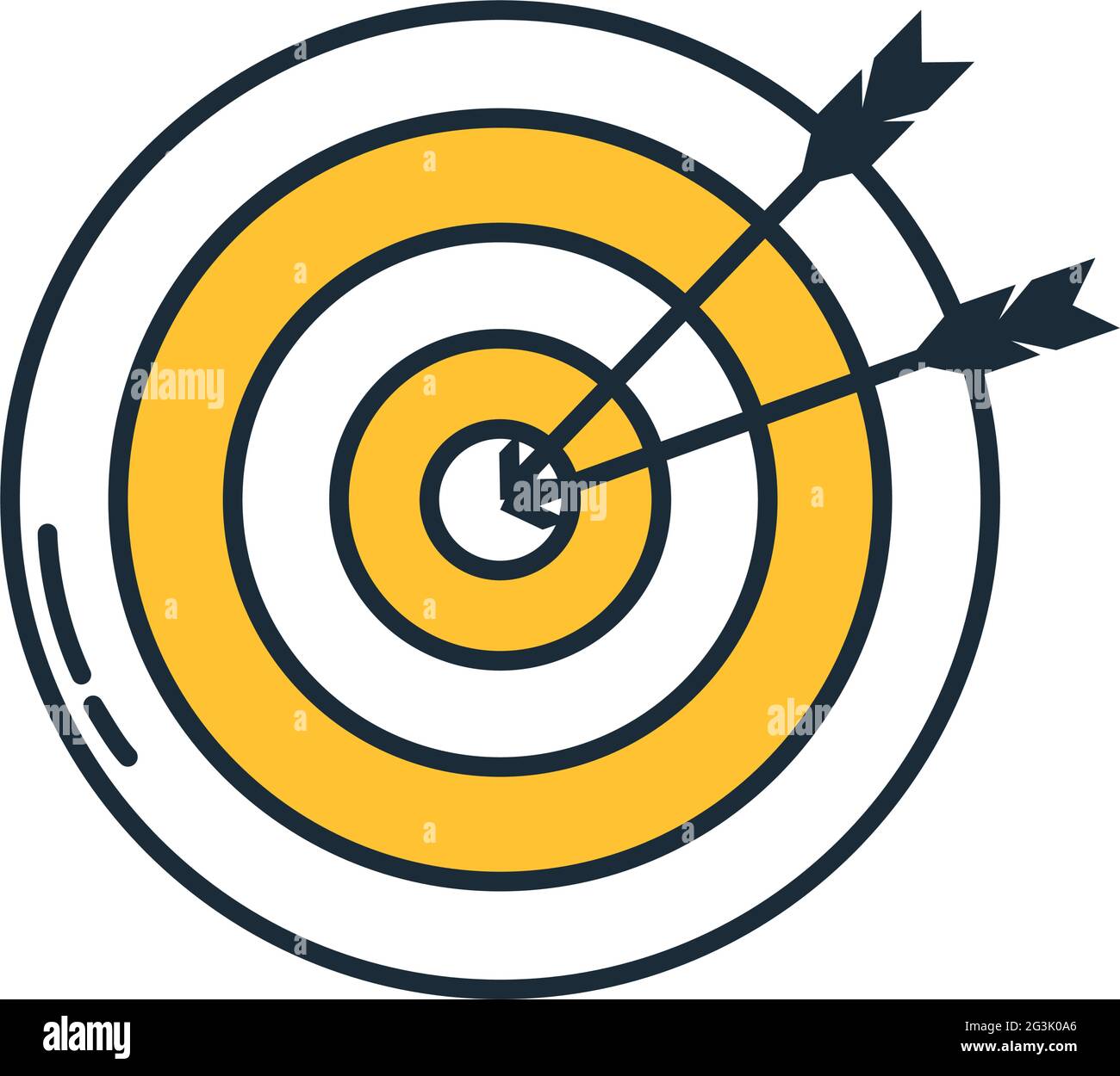 target with arrows on background Stock Vector Image & Art - Alamy