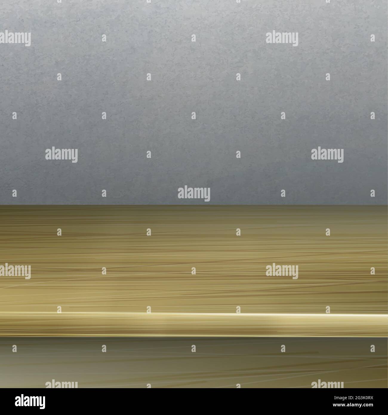 Realistic yellow wood table top on gray background - Vector ...