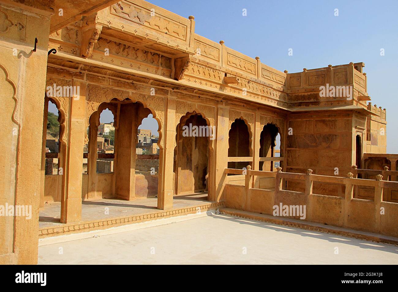 Terrace Gallery of Haweli Stock Photo - Alamy