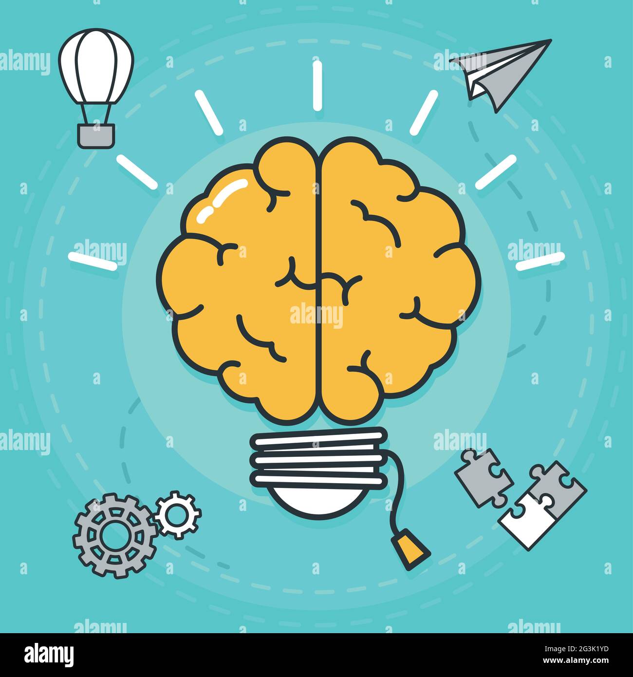 Creative big idea icons Stock Vector Images - Alamy