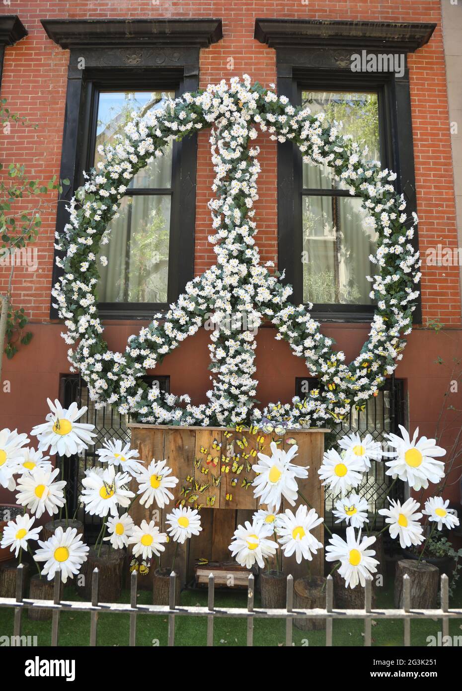 New York, New York, USA. 16th June, 2021. A view of 'The Peace Project ...