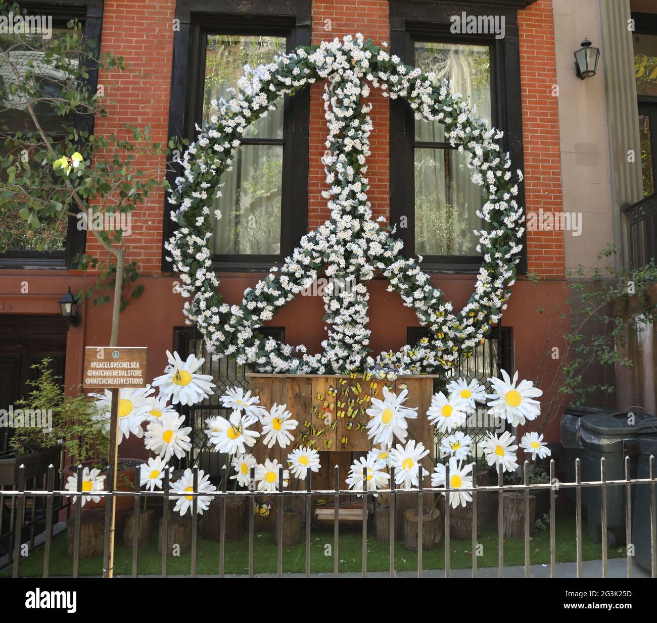 New York, New York, USA. 16th June, 2021. A view of 'The Peace Project ...