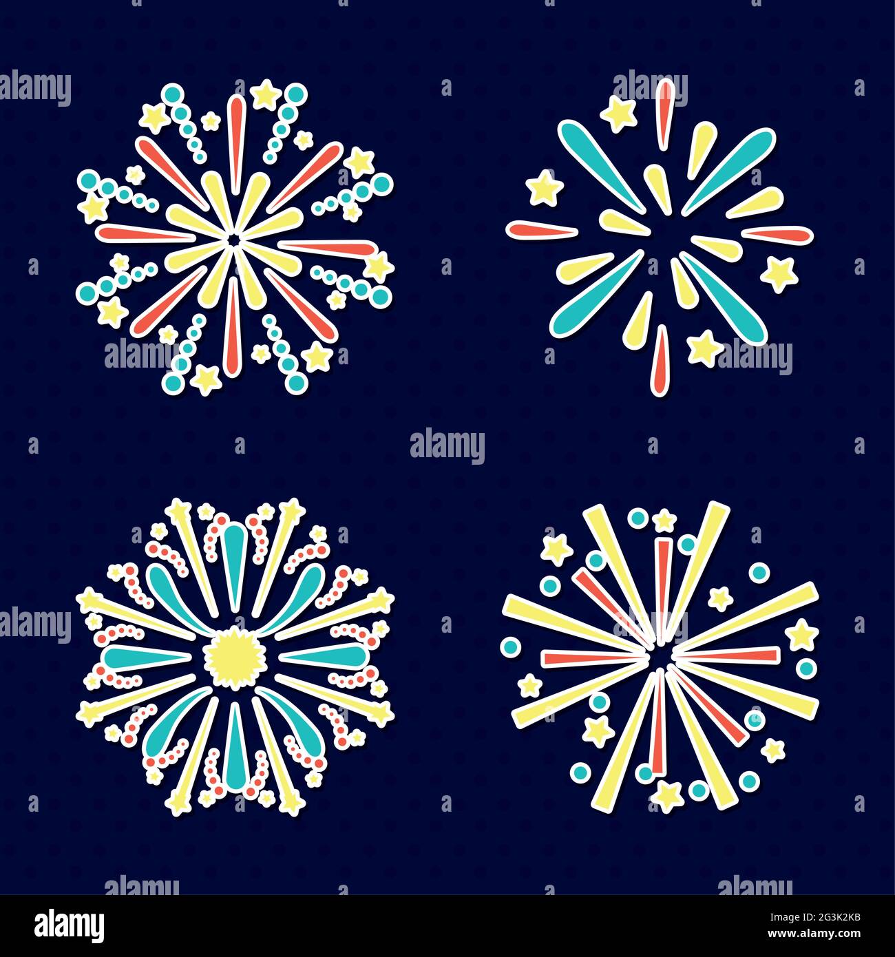 fireworks bursts icon set design Stock Vector Image & Art - Alamy