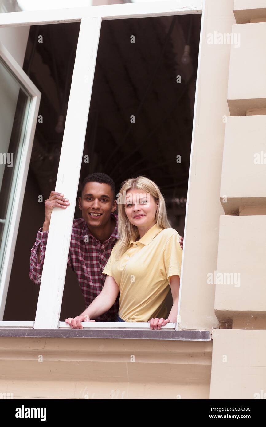 Smile window display hi-res stock photography and images - Alamy