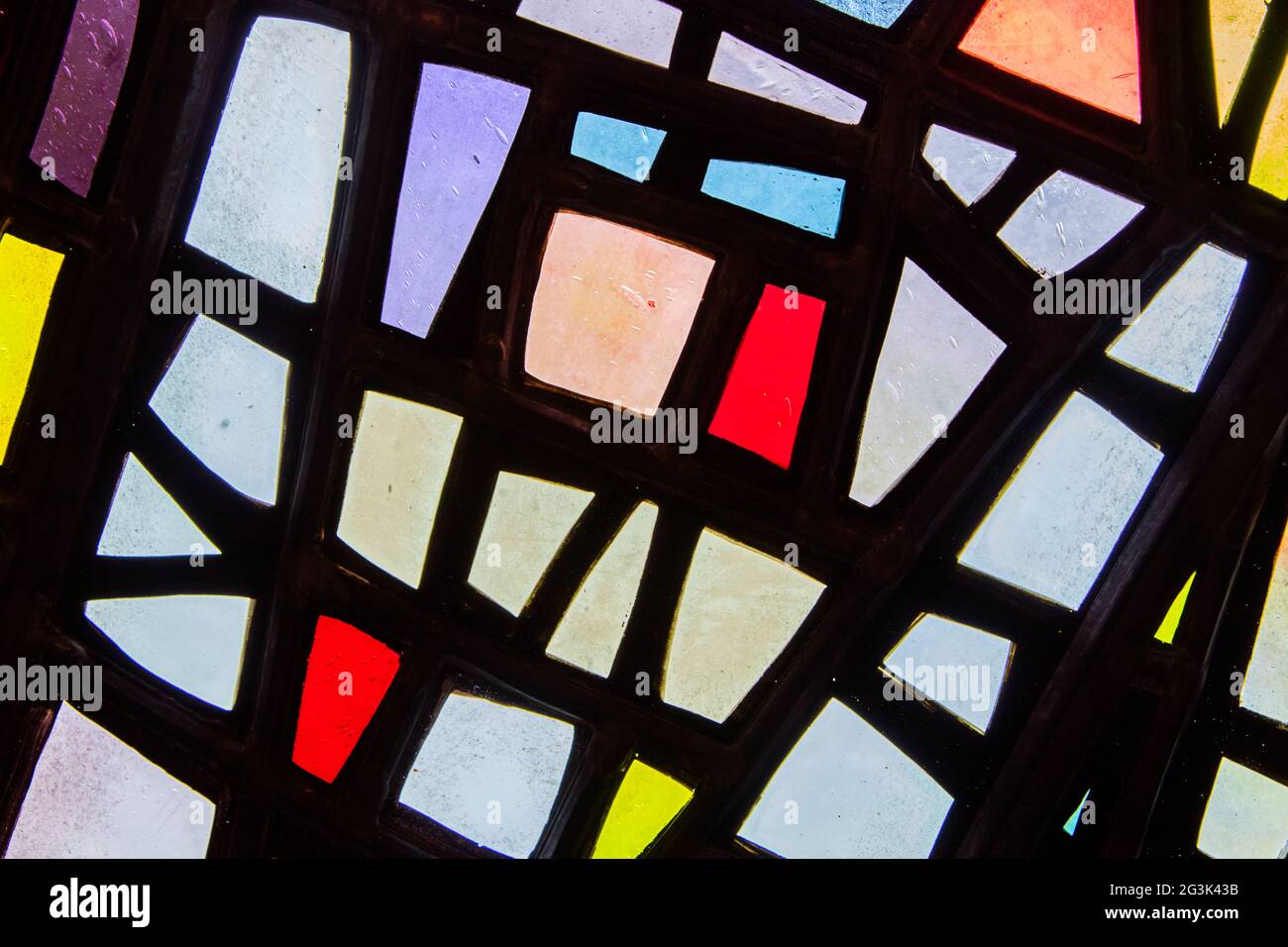 Image of a multicolored stained glass window Stock Photo - Alamy