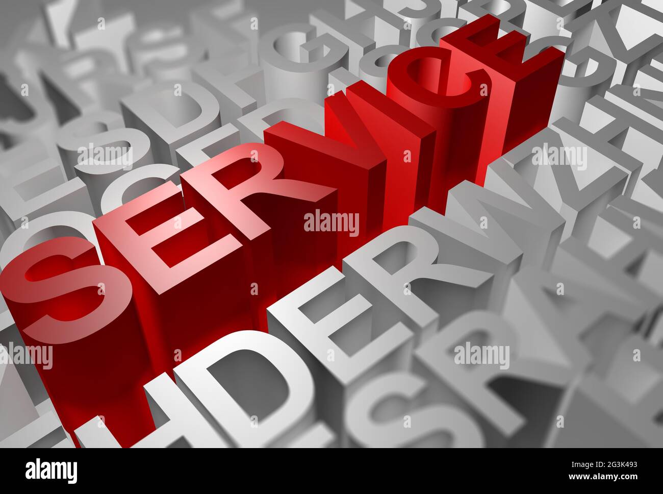 Service 3D text Stock Photo - Alamy
