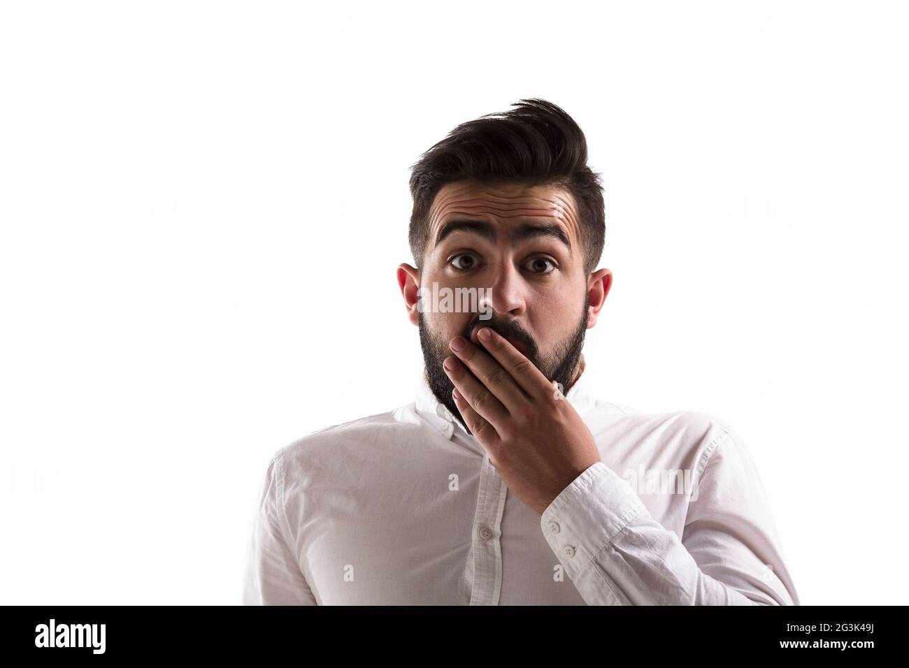 Shocked black man hi-res stock photography and images - Alamy
