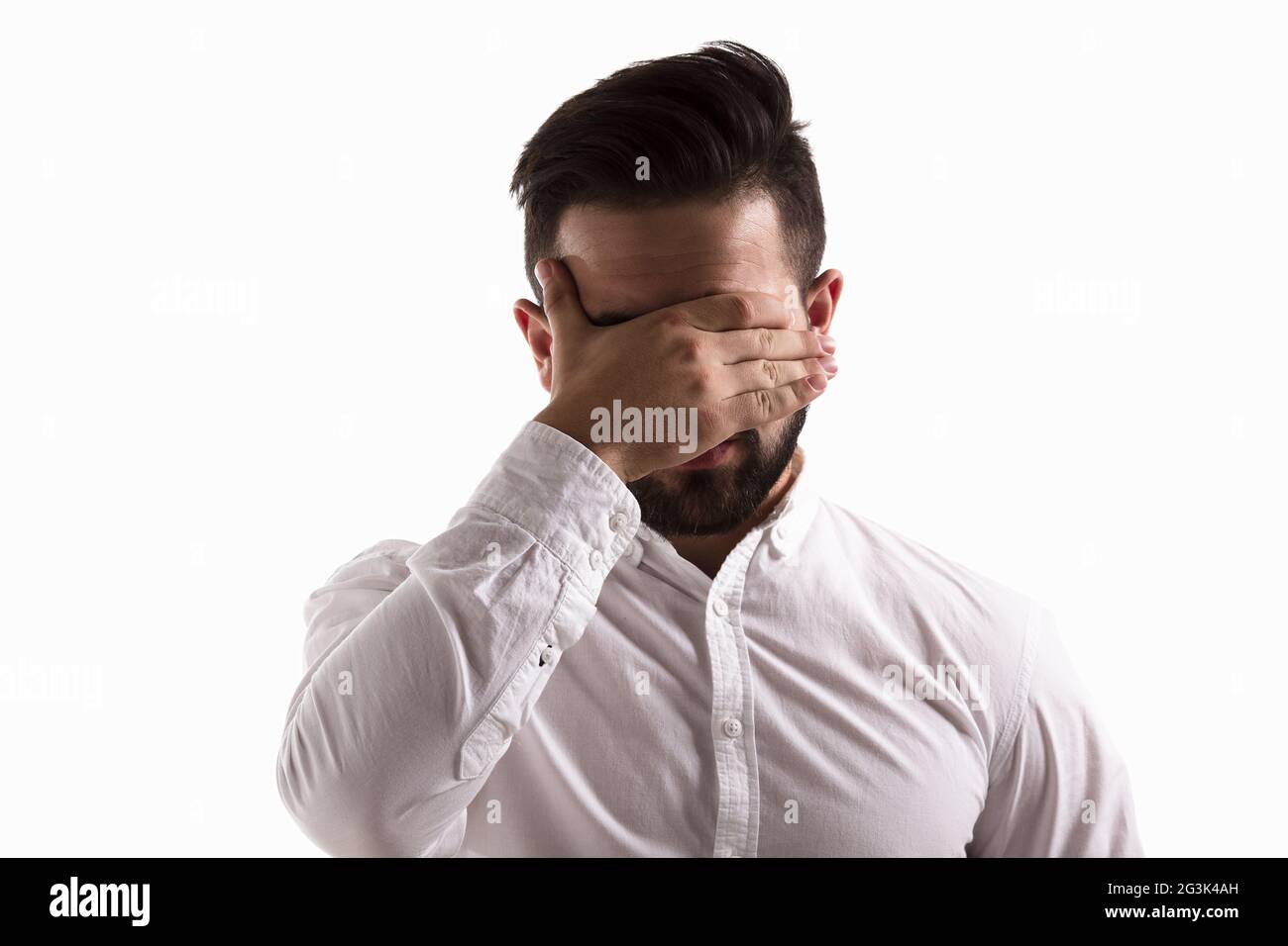 Embarrassed person hi-res stock photography and images - Alamy