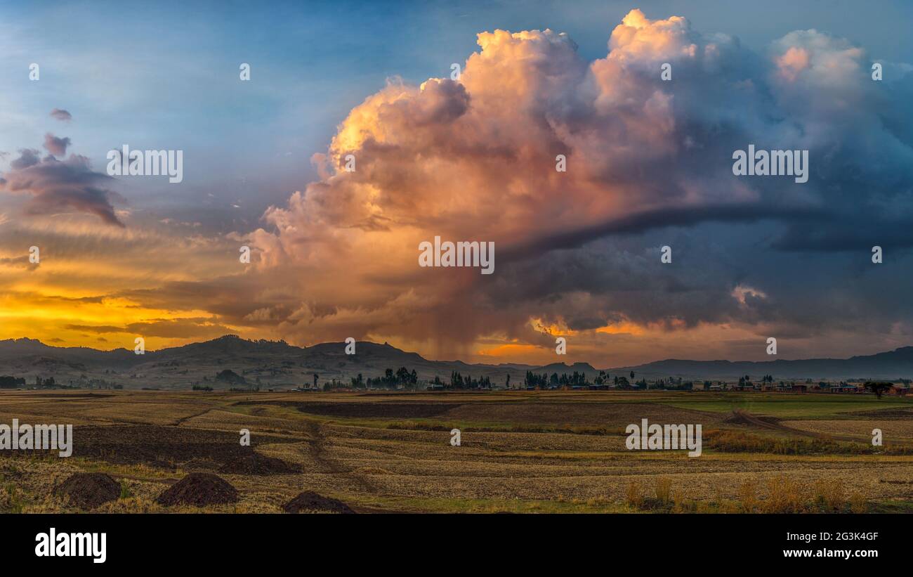 Ethiopian rural landscape Stock Photo - Alamy