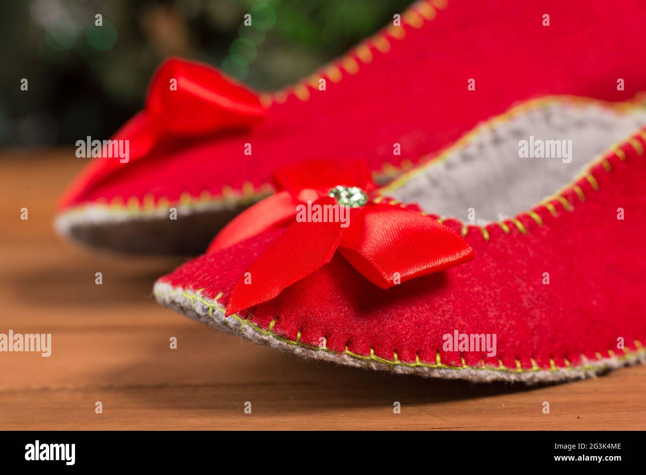 Red house slippers Stock Photo - Alamy