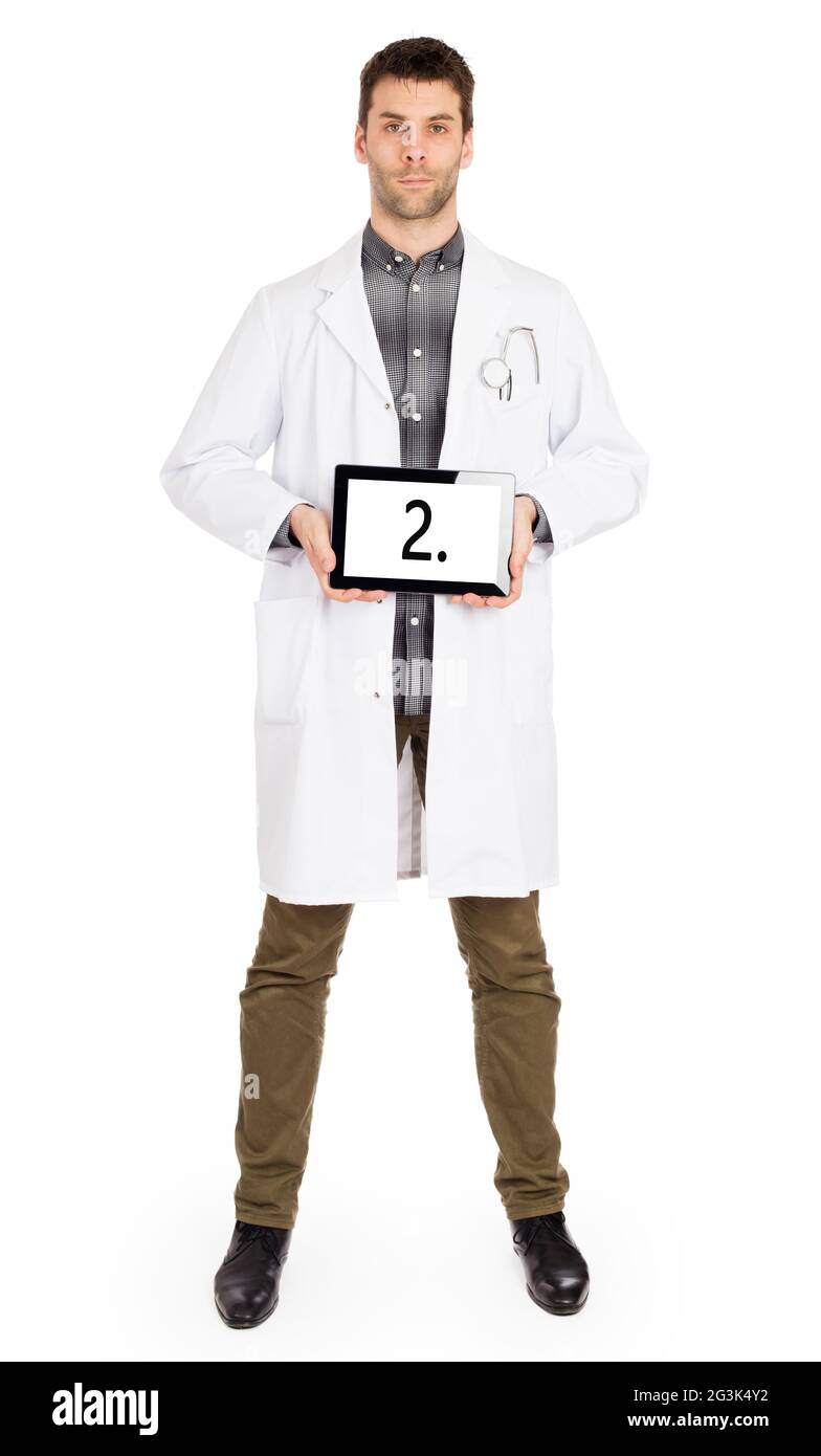 Doctor holding tablet - Number 2 Stock Photo - Alamy