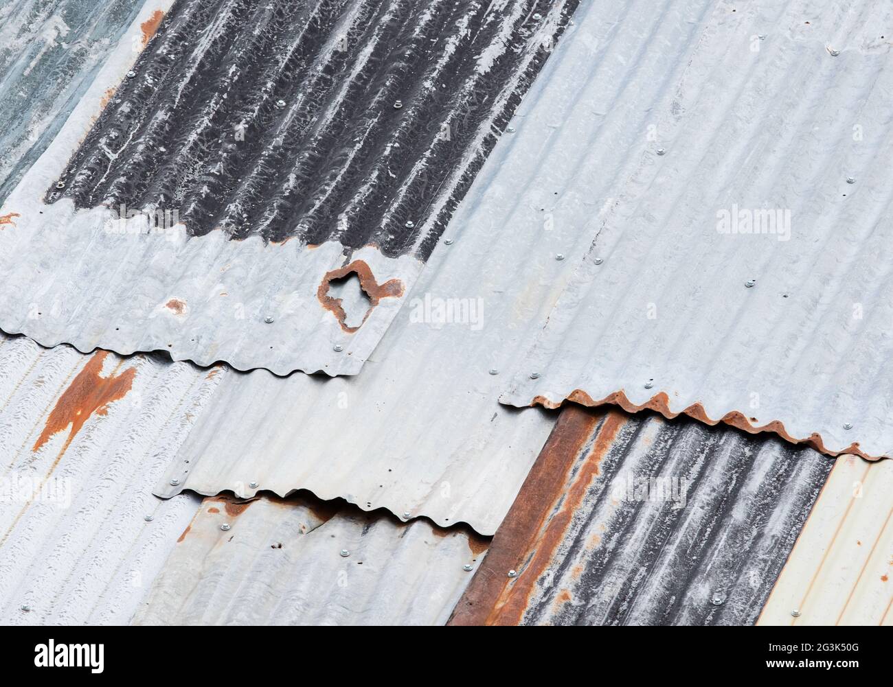 Old rusty galvanized Stock Photo - Alamy