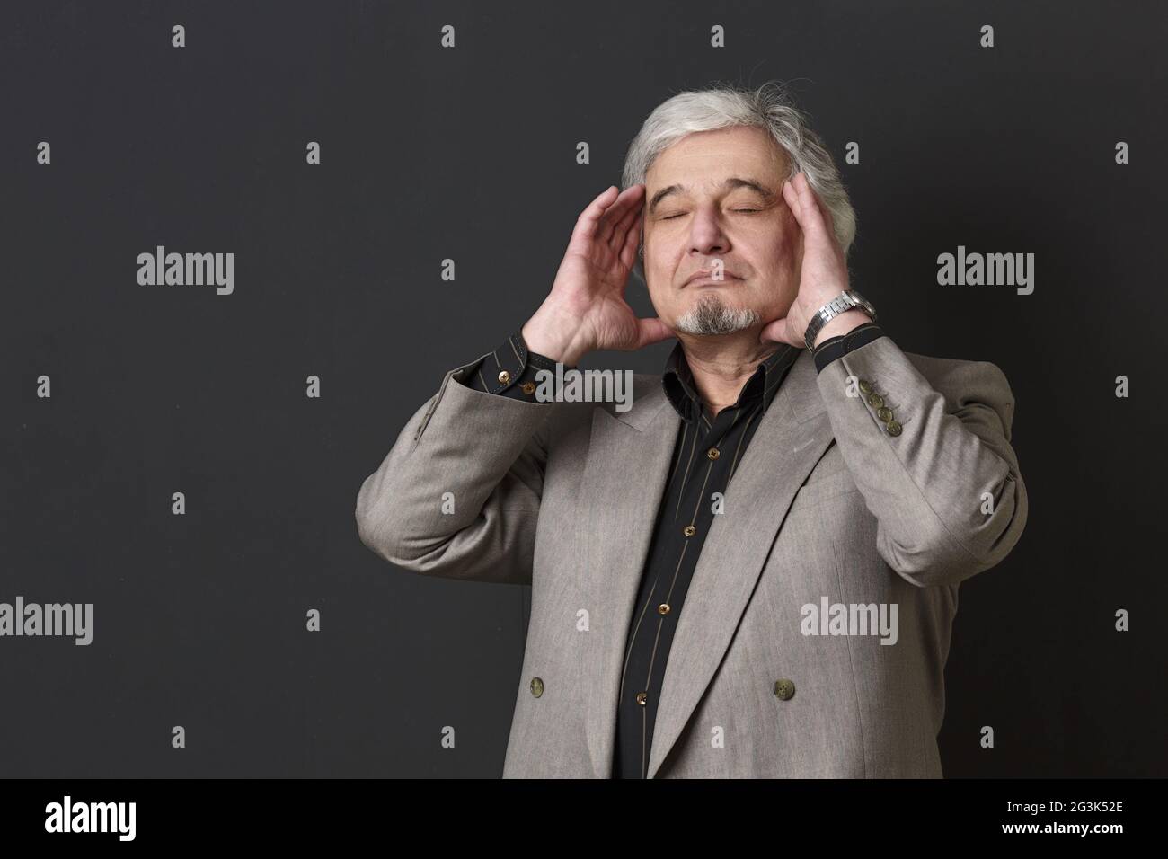 Professor man of university or colleage in studio Stock Photo - Alamy