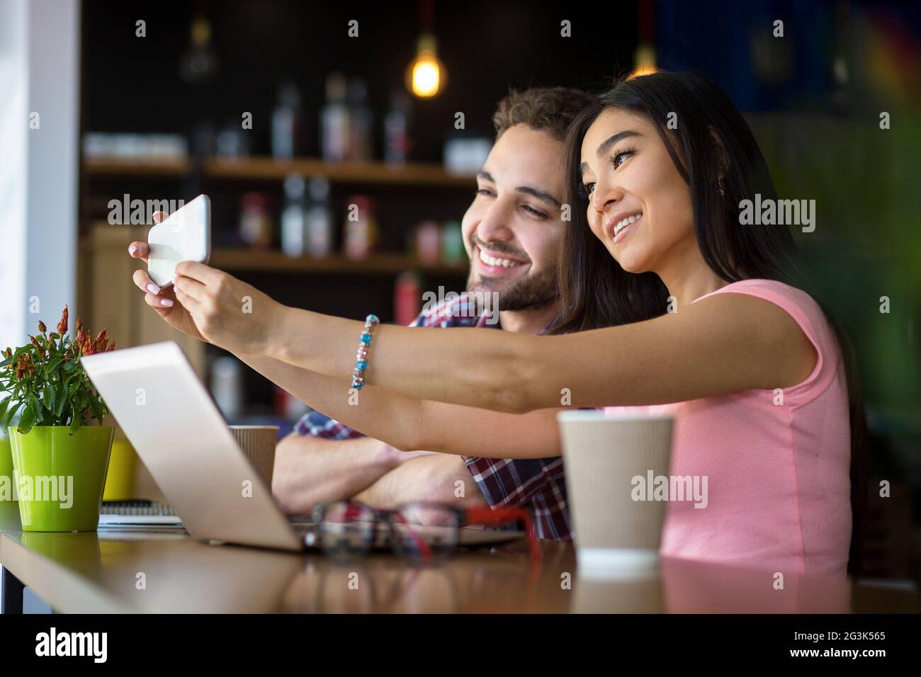 Romantic couple having date Stock Photo - Alamy