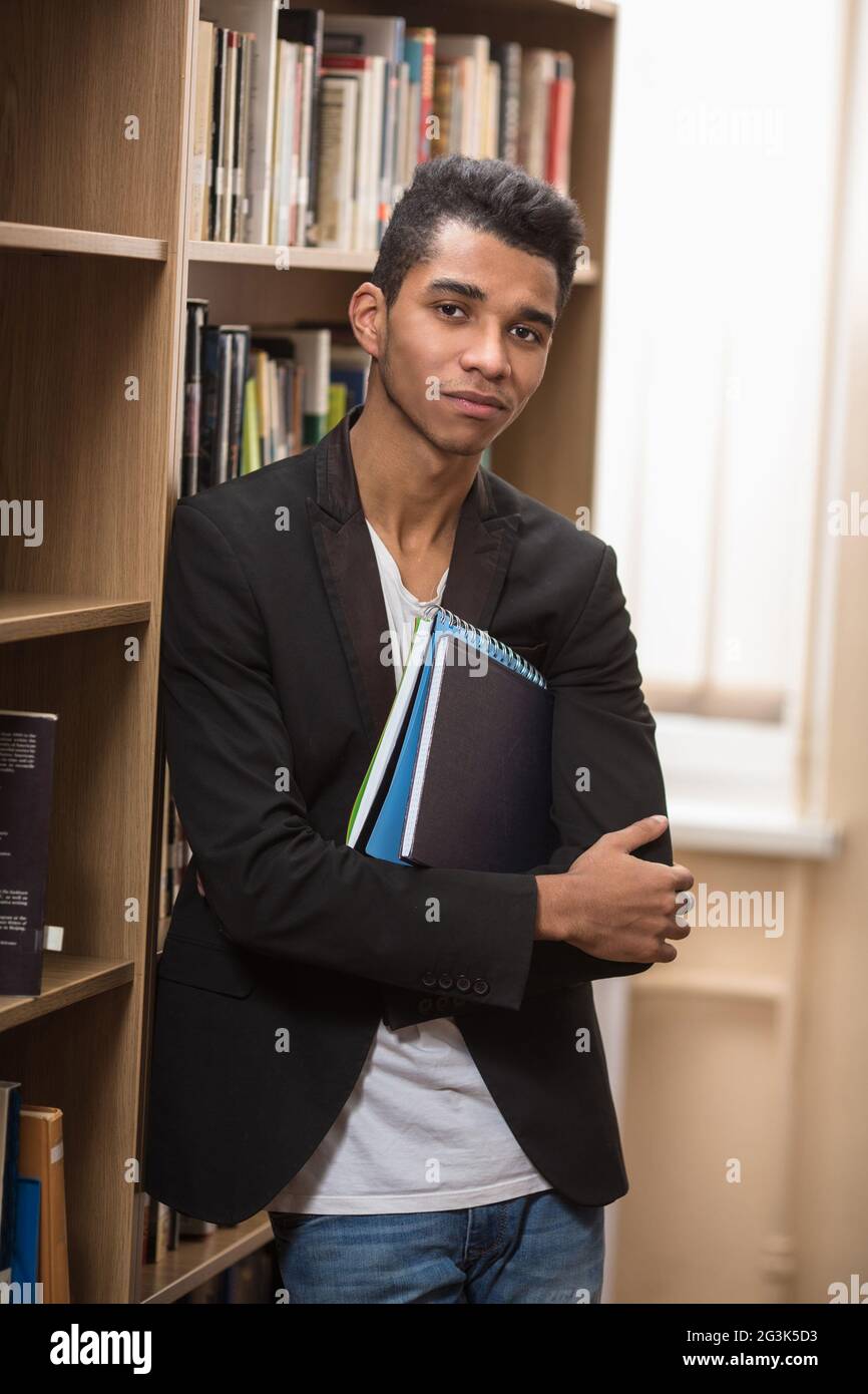 Attractive man studying library hi-res stock photography and images - Alamy