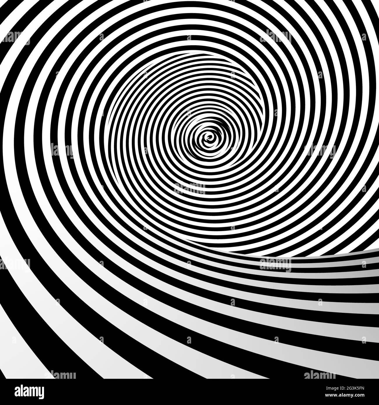 Abstract black and white tunnel Stock Photo - Alamy
