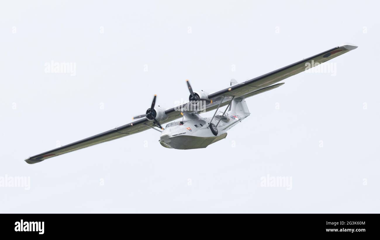 LEEUWARDEN, NETHERLANDS - JUNE 10: Consolidated PBY Catalina in Dutch ...