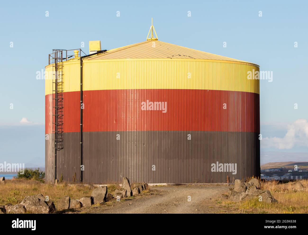 Colorful storage tank Stock Photo - Alamy