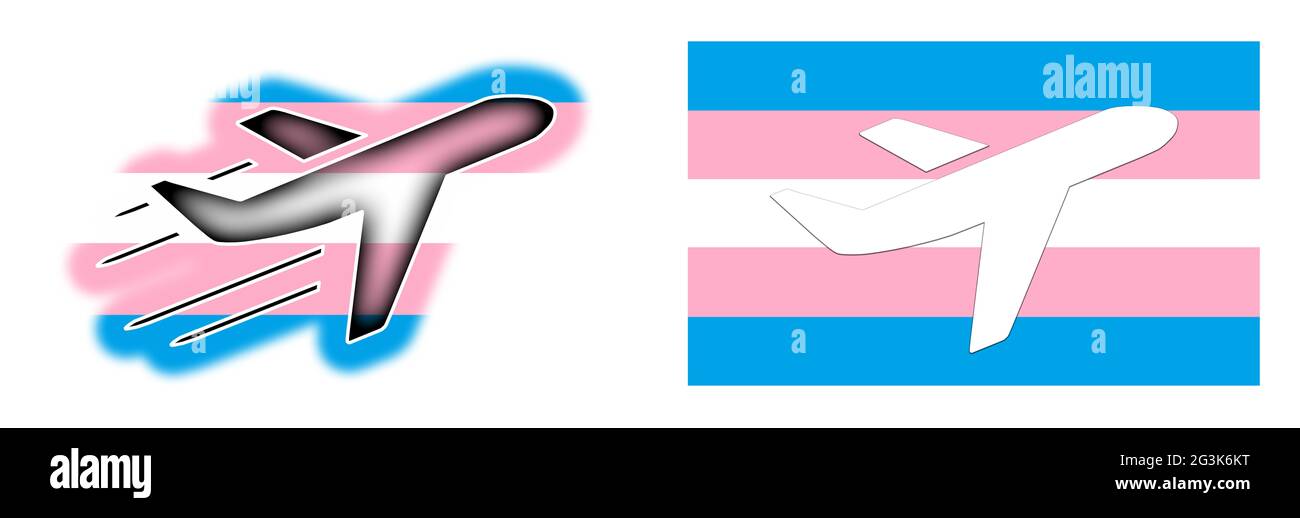 Transgender flag isolated Cut Out Stock Images & Pictures - Alamy