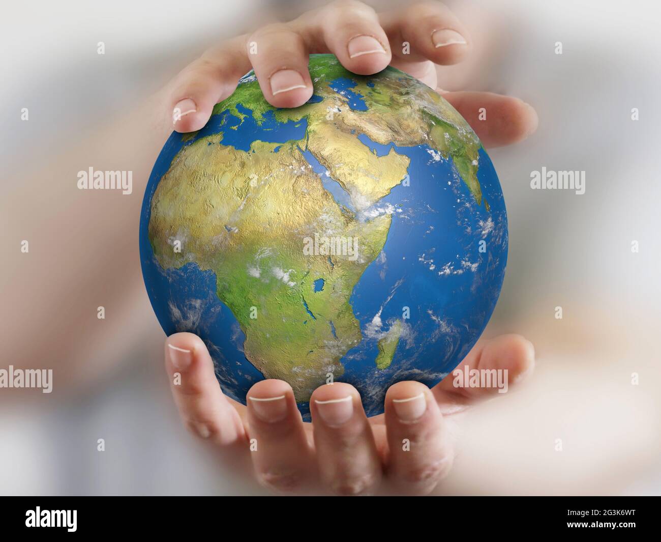 The World in Hands Stock Photo - Alamy