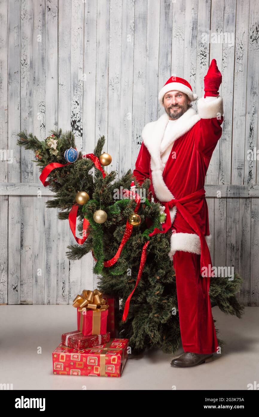 Bad Santa Clause Stock Photo - Alamy