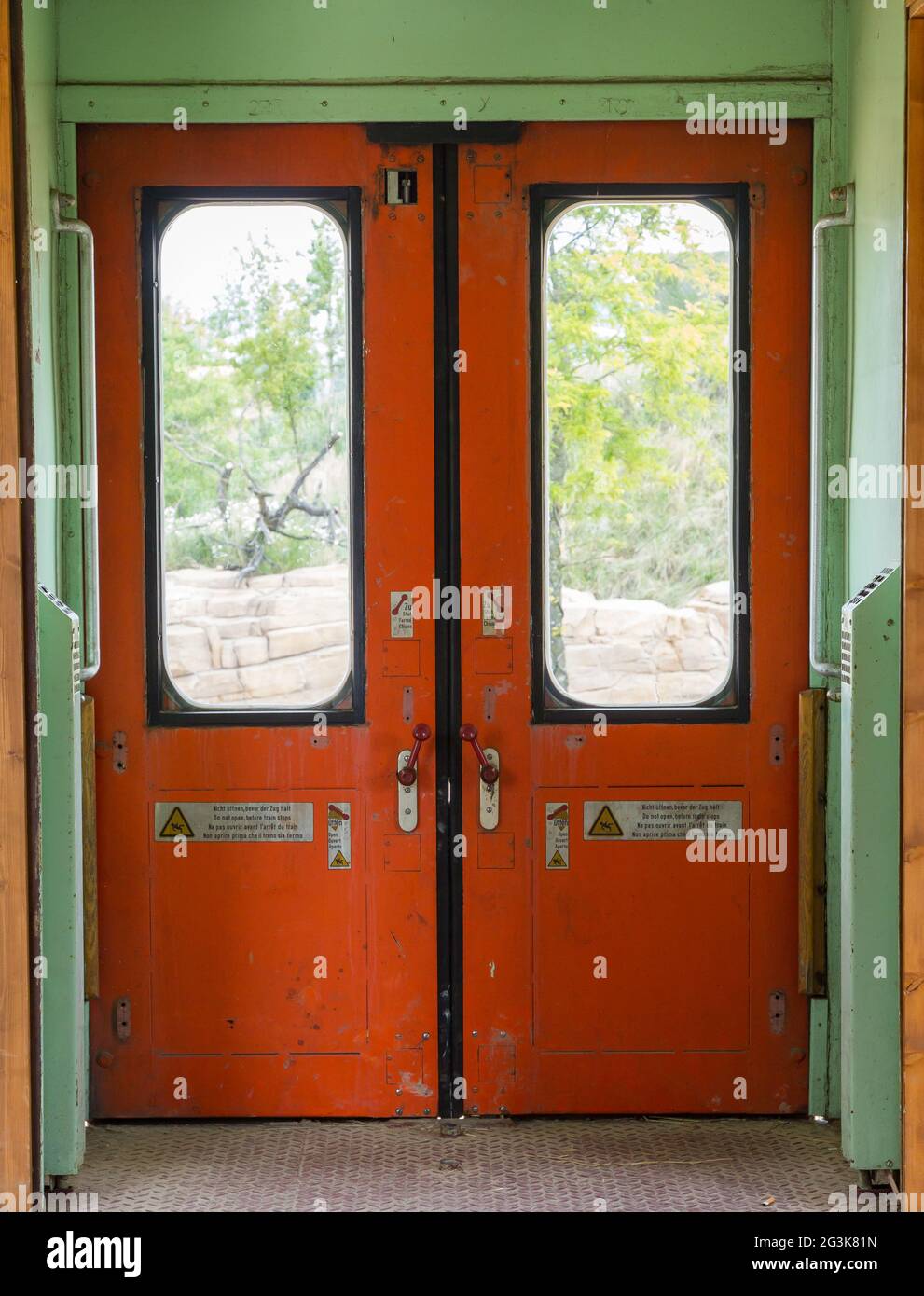 Old empty train carriage Stock Photo - Alamy