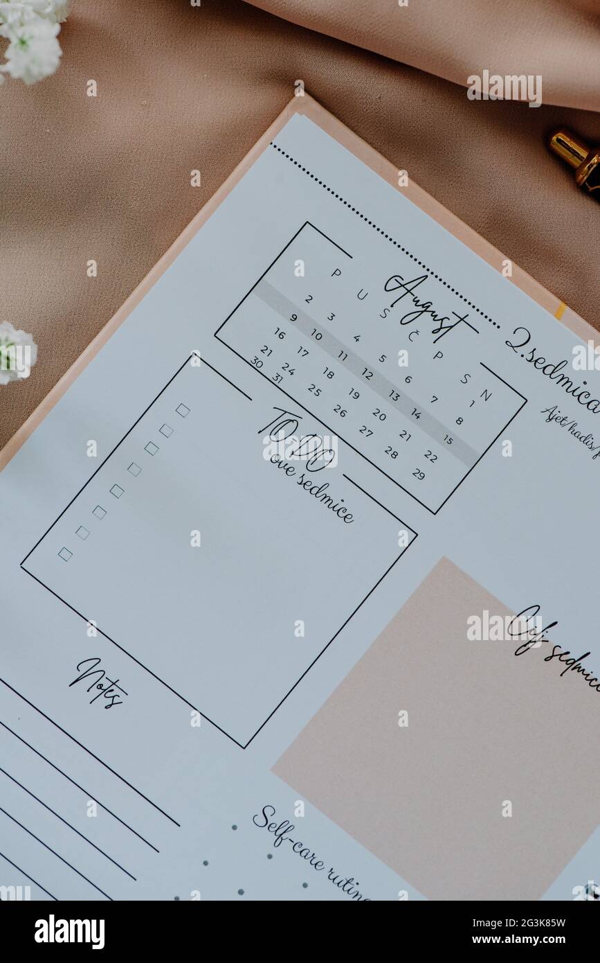 Daybook journal hi-res stock photography and images - Alamy