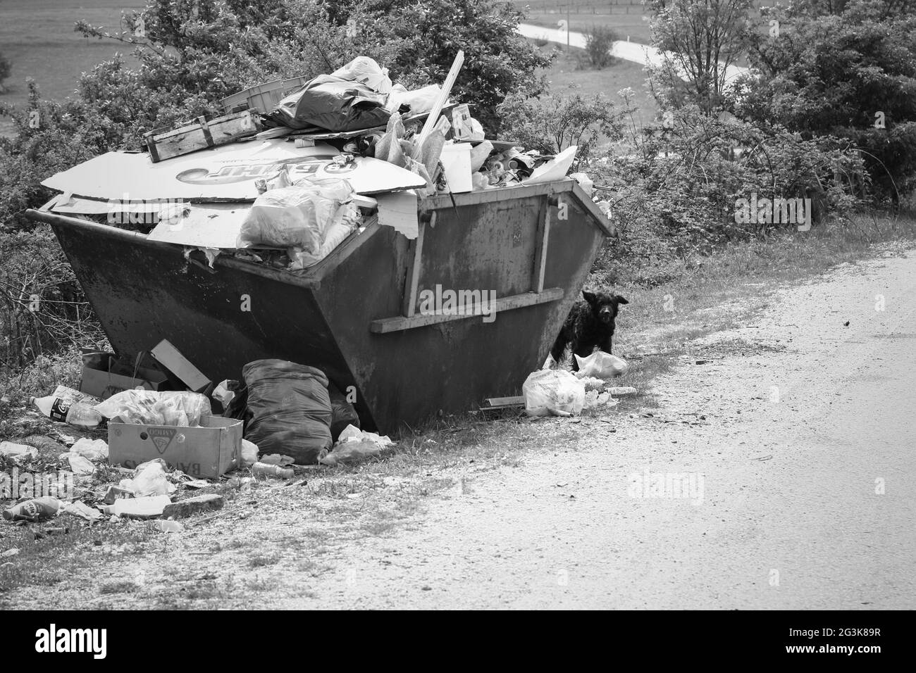 Old plastic waste Black and White Stock Photos & Images - Alamy