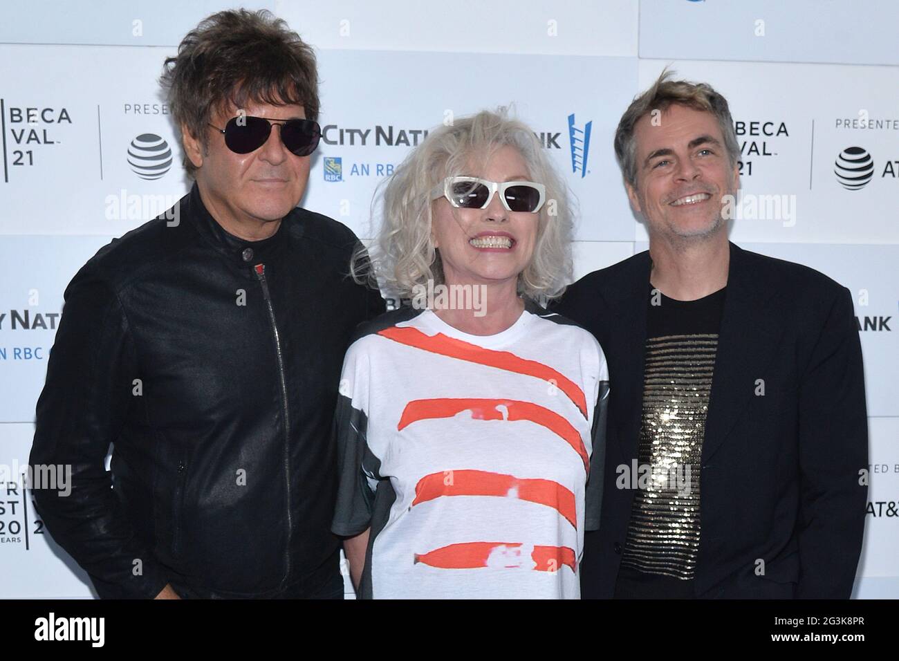 (L-R) Clem Burke, Debbie Harry and director Rob Roth attend the ...