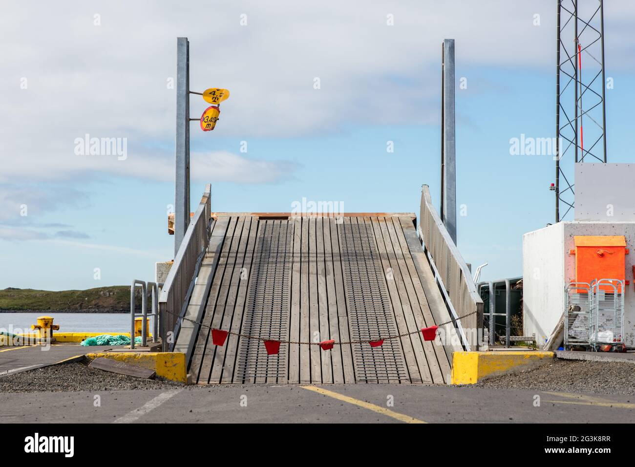Ramp in a small harbour Stock Photo - Alamy