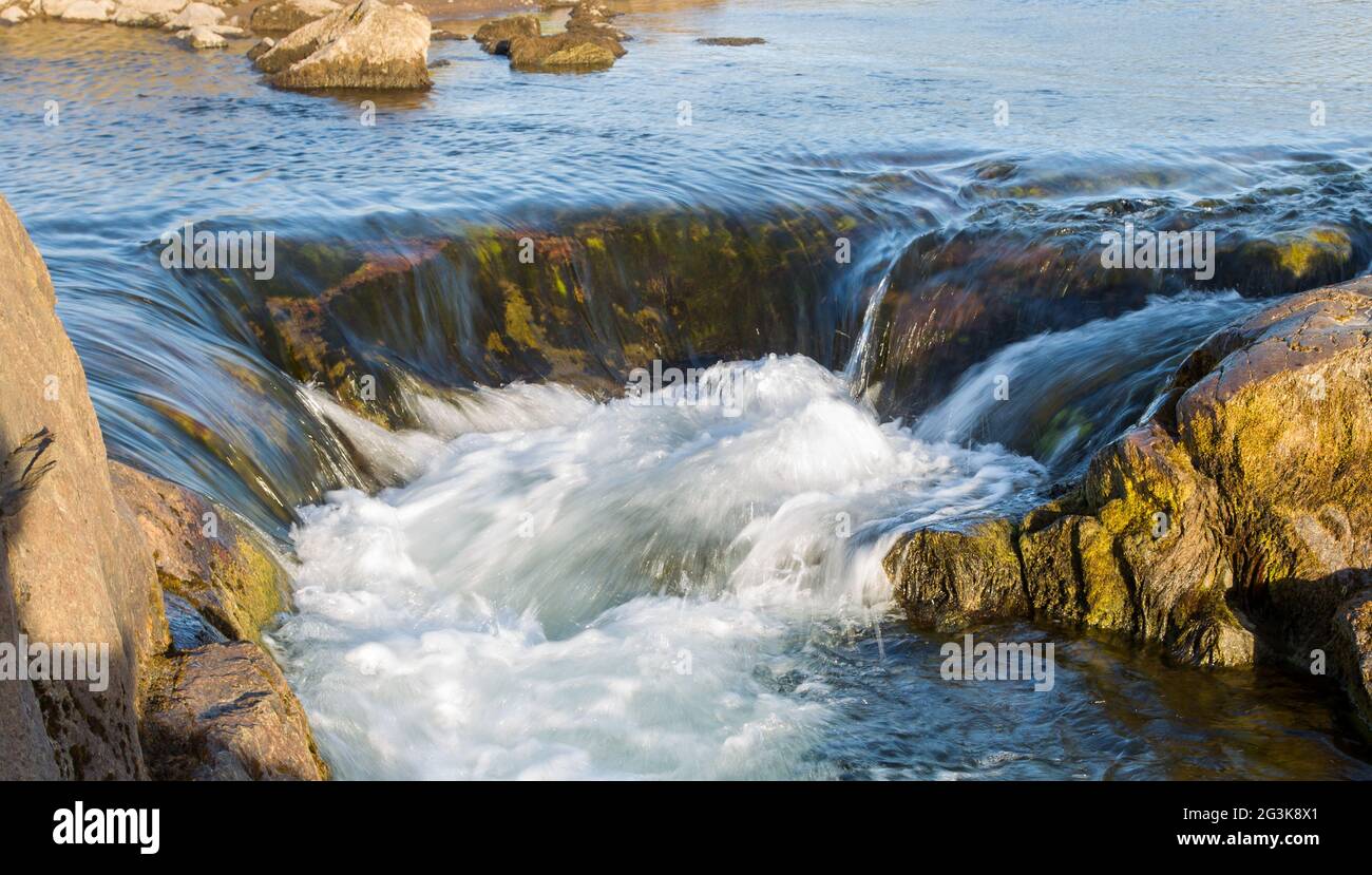 Close-up view of a water fall Stock Photo - Alamy