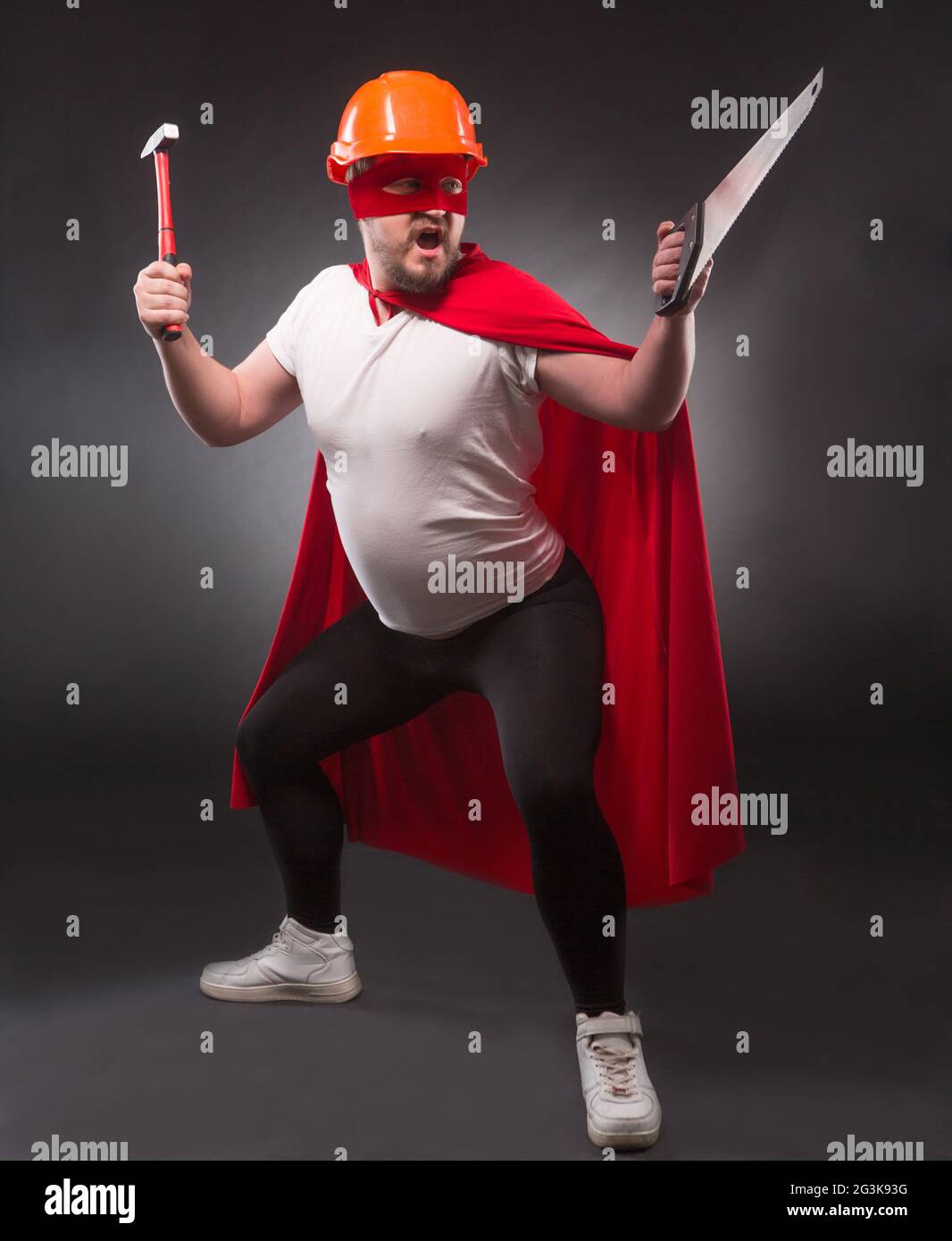 Strong builder concept man hi-res stock photography and images - Alamy