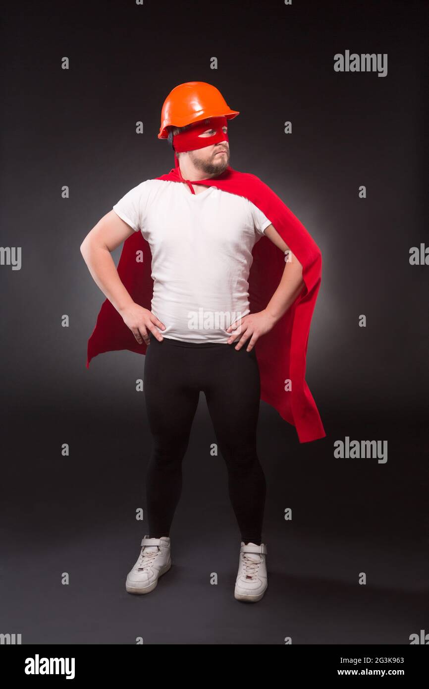 Strong builder concept man hi-res stock photography and images - Alamy