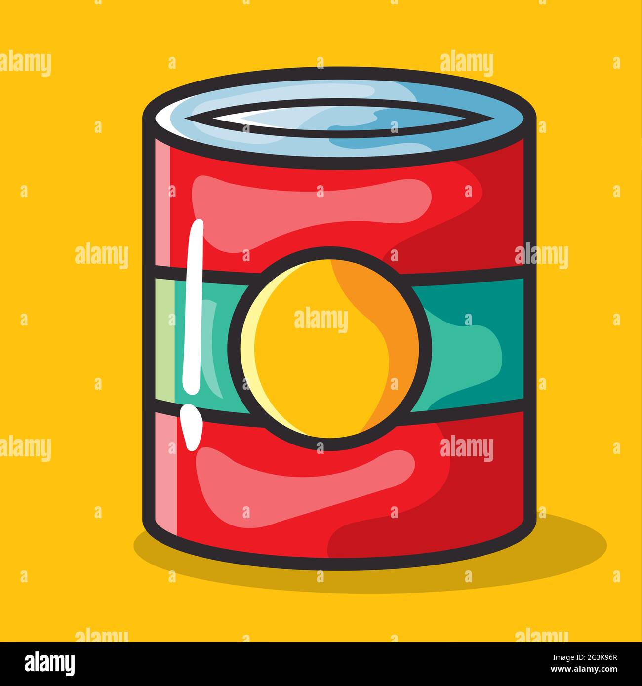 canned food vector illustration in flat style Stock Vector Image & Art ...