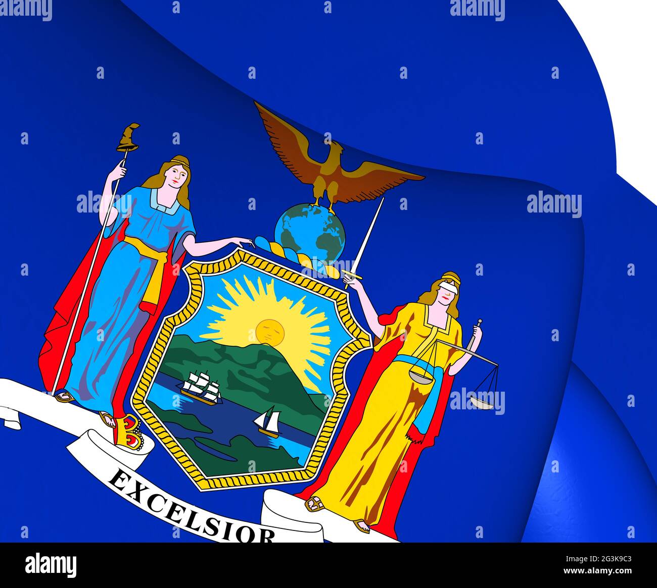 Flag new york state hi-res stock photography and images - Alamy