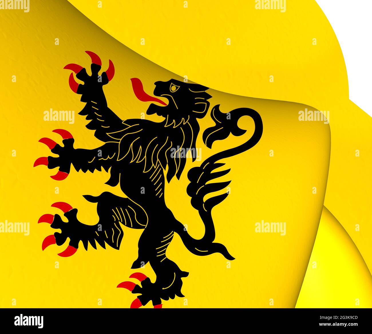 Flag of Nord-Pas de Calais Stock Photo - Alamy