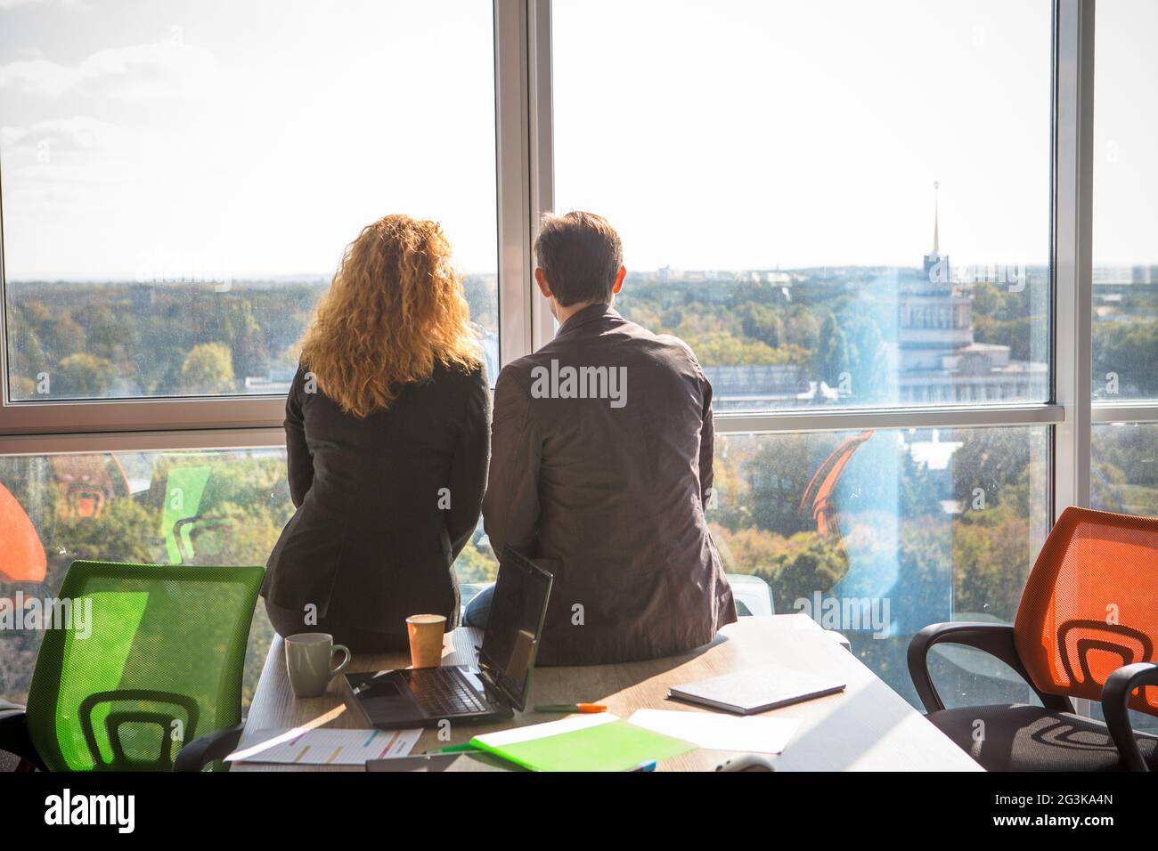 Business people resting after hard working day Stock Photo - Alamy