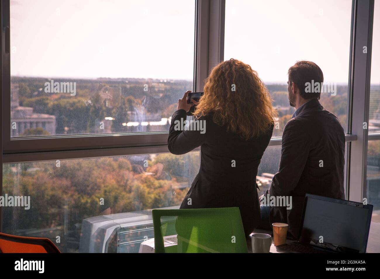 Business people resting after hard working day Stock Photo - Alamy