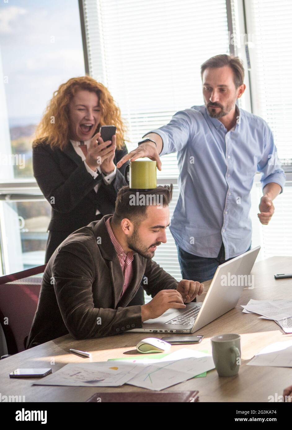 Communication joking hi-res stock photography and images - Alamy