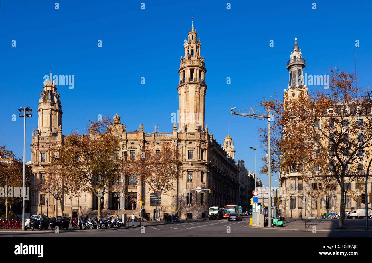 Central post office barcelona hi-res stock photography and images - Alamy