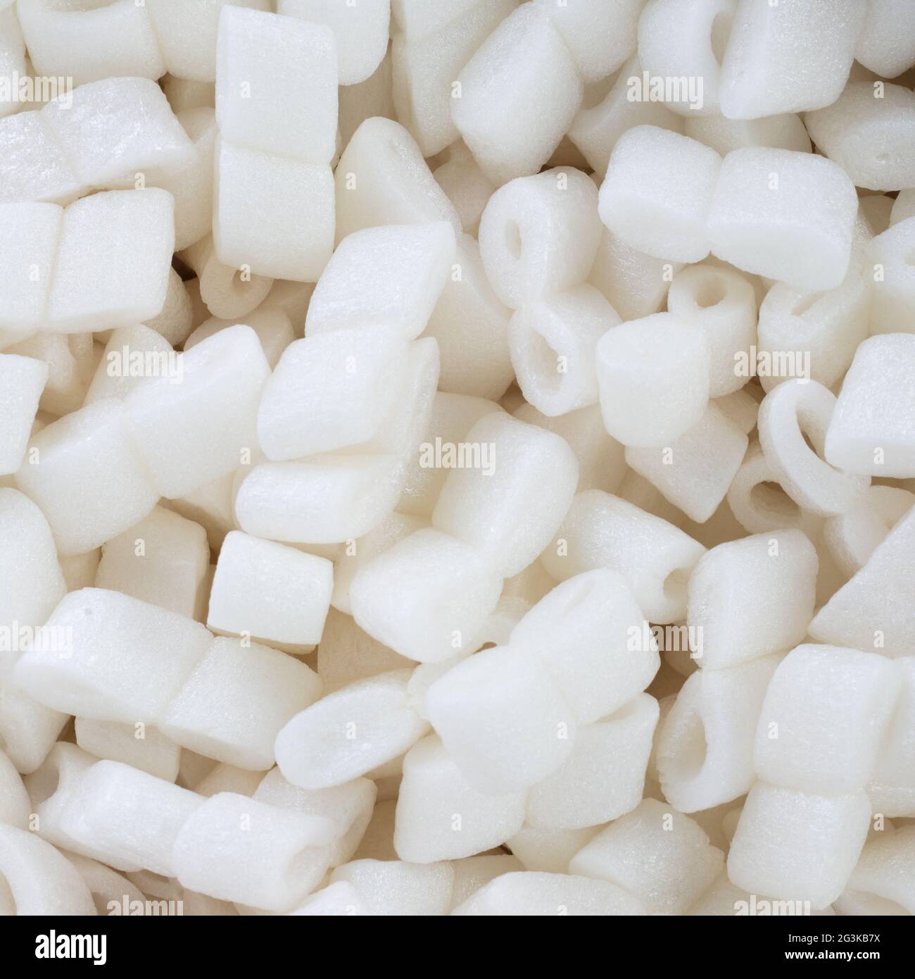 Polystyrene for the protection of fragile packages Stock Photo - Alamy