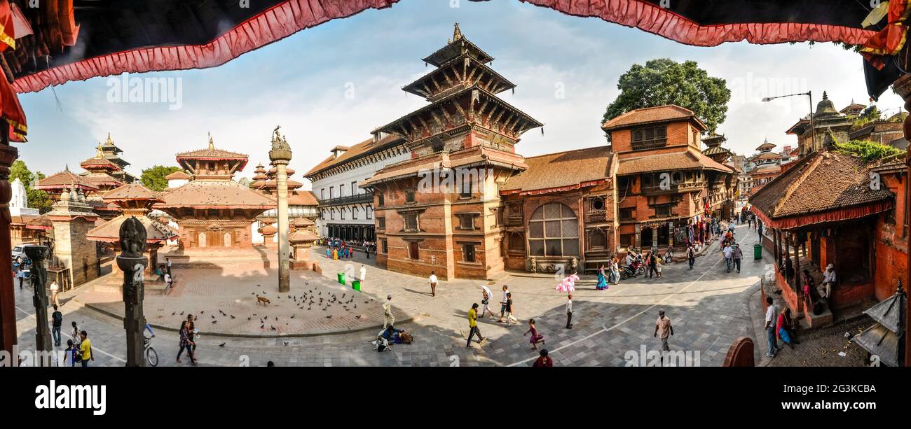 Durbar Square in Nepal Stock Photo - Alamy